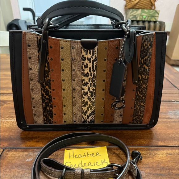 Coach | Bags | Coach Dreamer 2 Patchwork Snakeskin Signature Leather ...